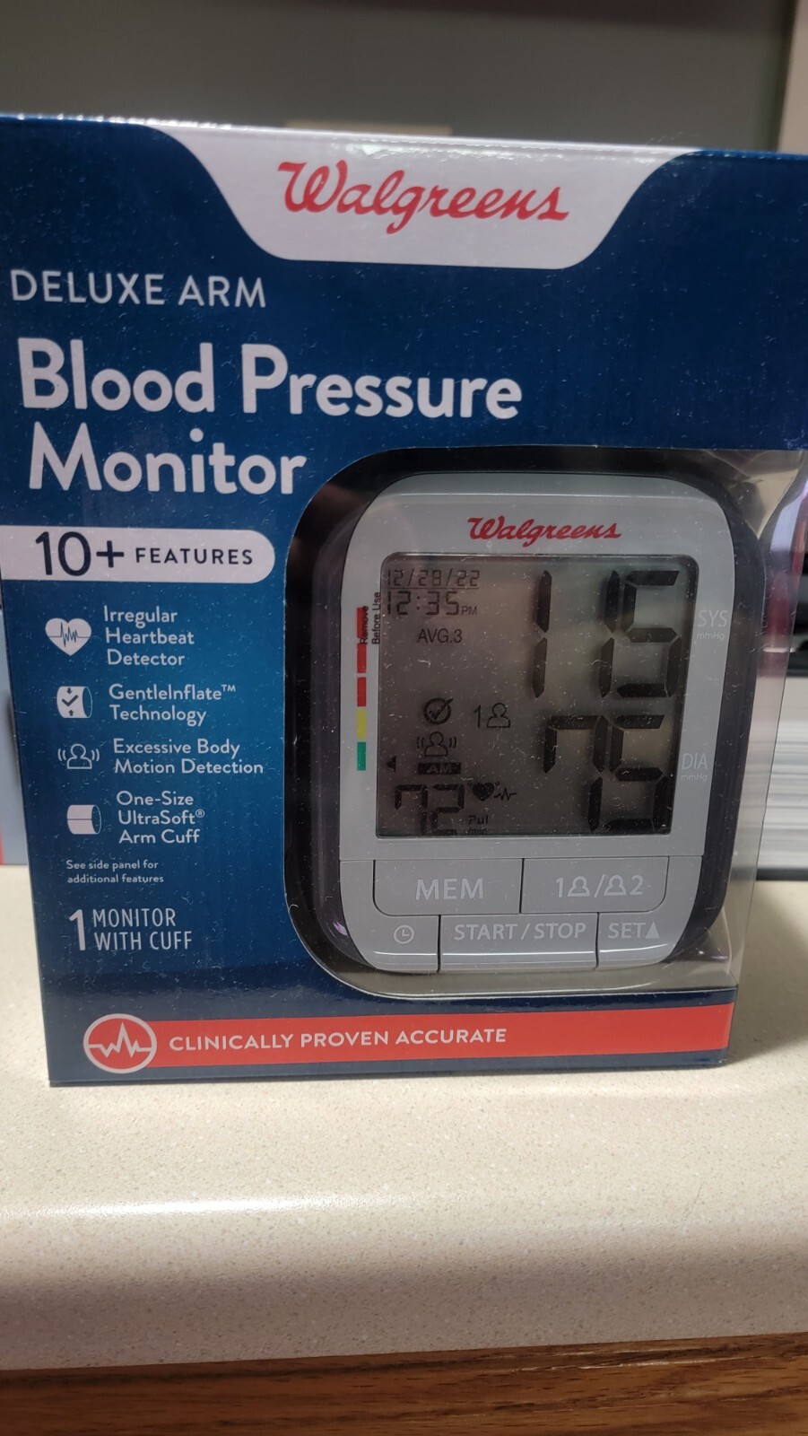 Walgreens Deluxe Arm Blood Pressure Monitor 10 Features for sale online ...
