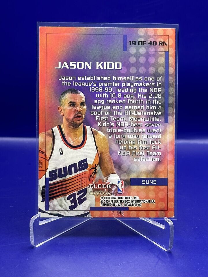 1999-00 Skybox Impact Jason Kidd - Phoenix Suns Rewind '99 #19 of 40 RN ...