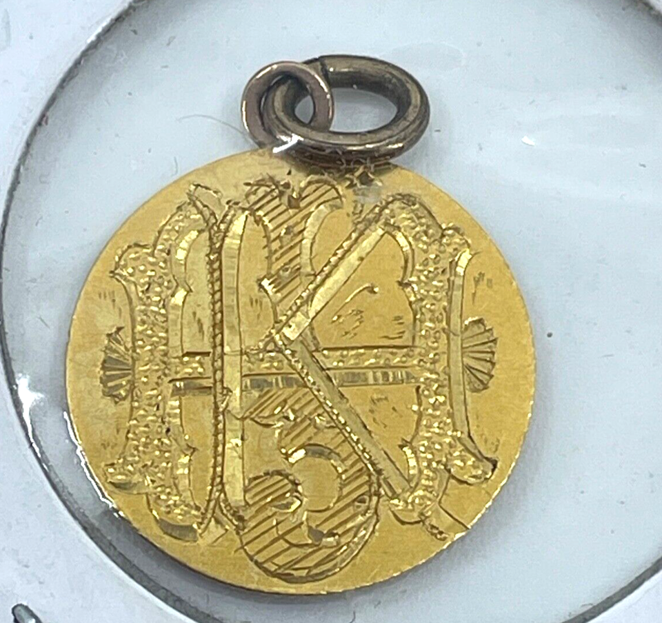 $1 Gold Love Token Pendant | eBay
