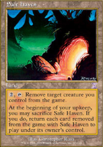Safe Haven - Foil Magic mtg Heavy Play, English TimeShifted x1 | eBay