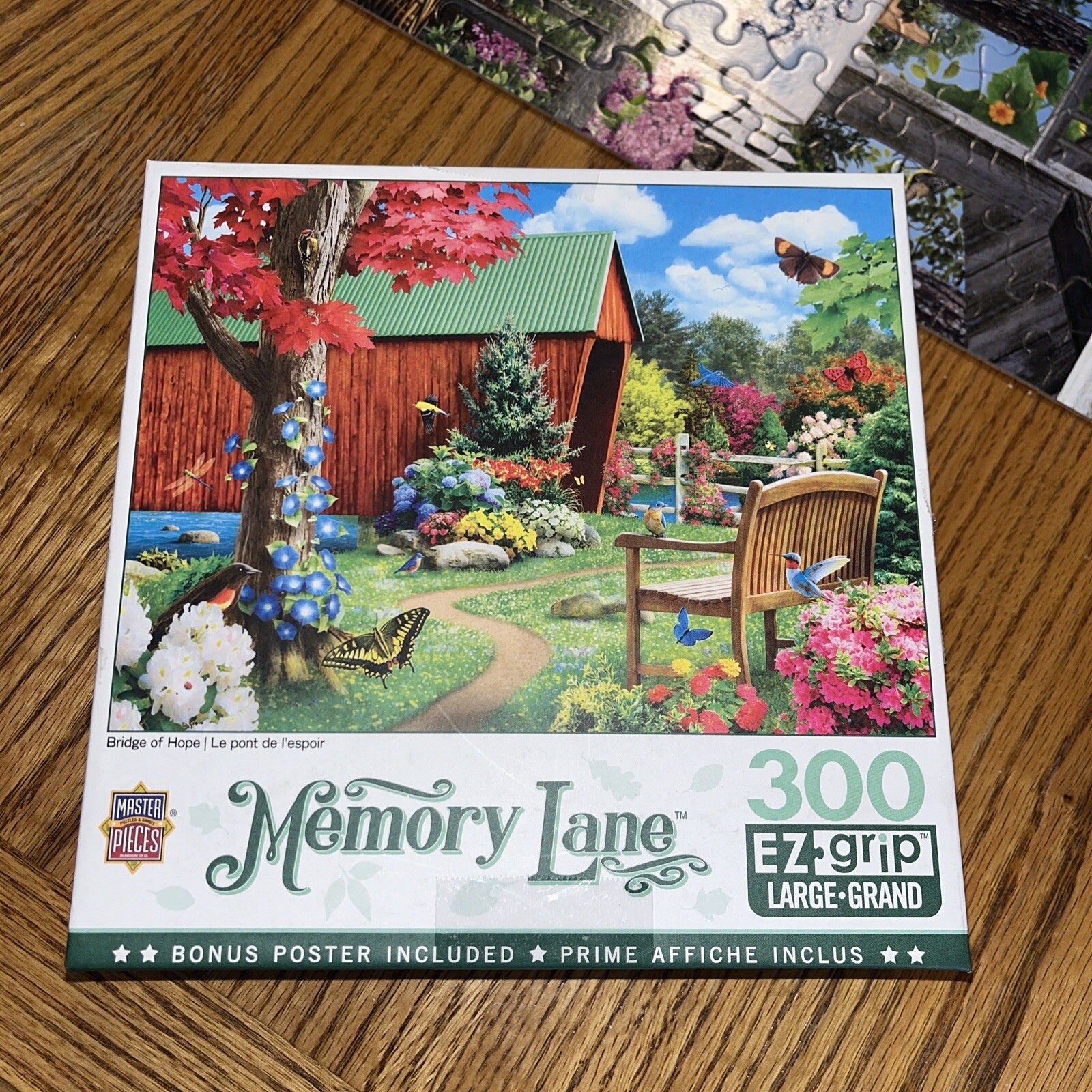 Master Pieces Memory Lane Puzzle "Bridge of Hope" 300 Pieces-24" x 18 ...