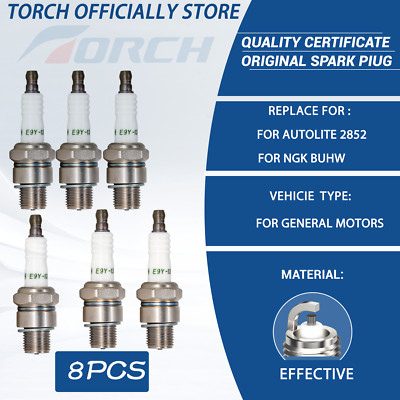 6x Equipment Marine Spark Plug Torch E9Y-13 for 2852 for General Motors ...
