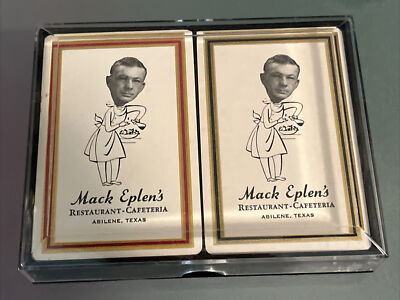 Vintage playing cards MACK EPLENS Restaurant Cafeteria Abilene Texas | eBay
