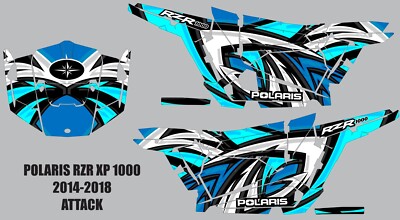 POLARIS RZR XP 1000 2014 2015 2016 2017 2018 Graphic decals hood | eBay