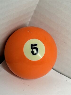 Sportcraft Replacement Billiard Pool Ball Number 5 Solid Orange | eBay