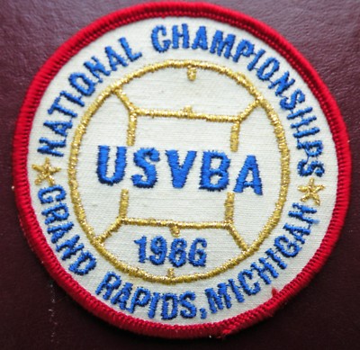 USVBA United States VolleyBall Assoc Championship Patch Grand Rapids MI ...