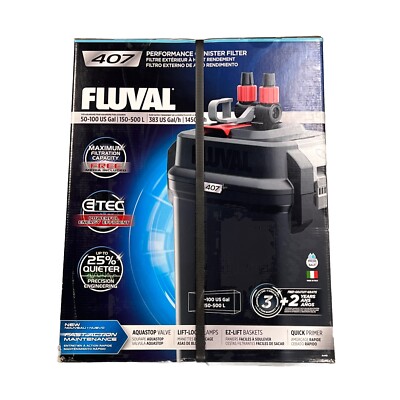 FLUVAL - 407 Canister Filter - 100 US GALS - FACTORY SEALED UNIT ...
