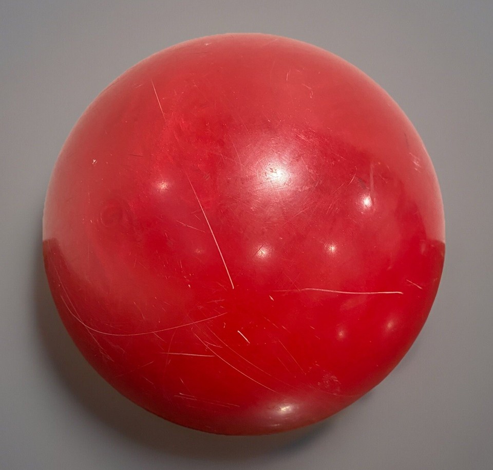 90s Brunswick AXIS Bowling Ball Red Marble Swirl 12 LB Ball - Used ...