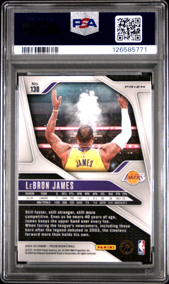 2024 PANINI PRIZM CHINA VAR #130 LEBRON JAMES PSA 9 | eBay