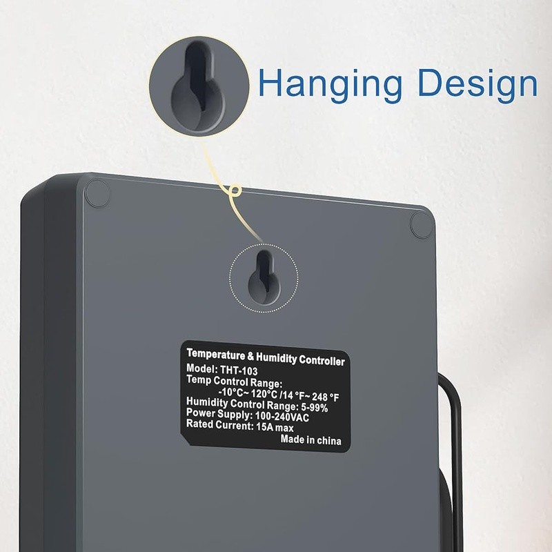 3-in-1 Temperature Humidity Timer Controller Grow Tent Heater ...