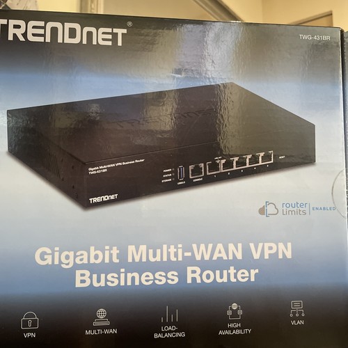 TRENDnet Gigabit Multi-WAN VPN Business Router TWG-431BR for sale ...
