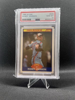 1989 Score #645 Randy Johnson Rookie RC HOF Montreal Expos PSA 10 GEM ...