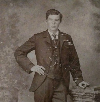 Handsome Young Man, FRANK PRITCHARD, Bellevernon PA, Antique 1900s ...