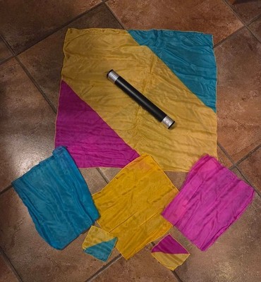 34 and 7 Inch Silks With Wand Magic Trick Mentalism | eBay