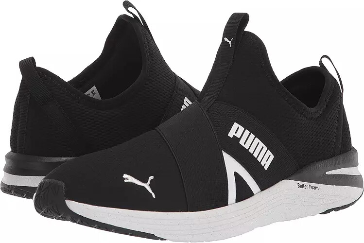 PUMA 37692702 - Women's Better Foam Prowl Slip (Wide) Black Mesh ...