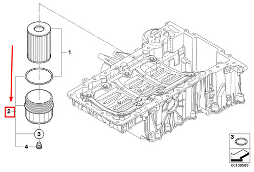 NEW BMW X6 E71, E72 OIL FILTER HOUSING CAP 11427615389 7615389 GENUINE ...