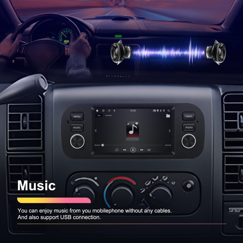 5" For 2001 2002 2003 2004 Dodge Dakota Android 15 Car Stereo Radio ...