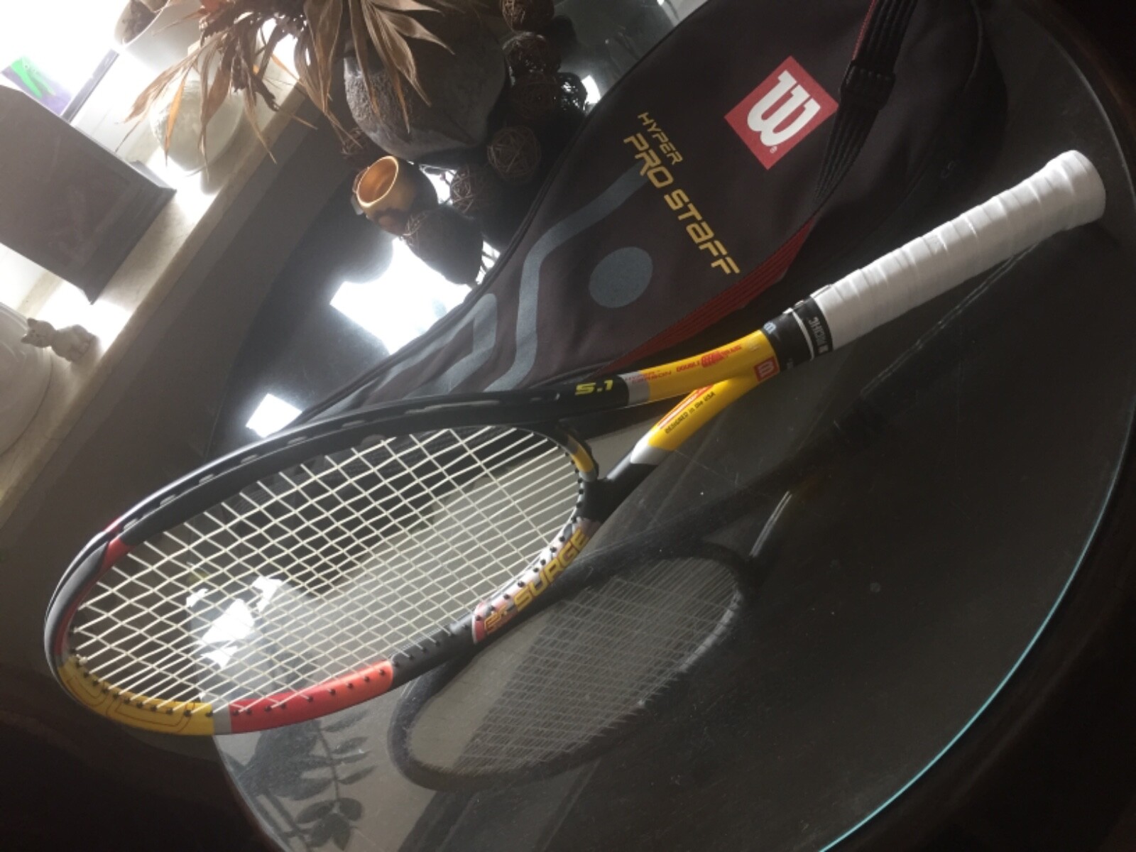 Wilson Pro Staff Hyper Carbon Surge 100 sq in 645cm2 Tennisschläger ...