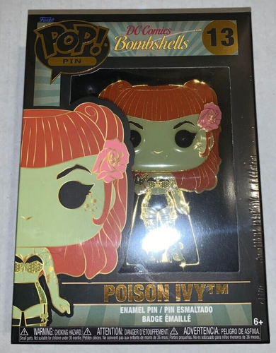 Funko POP! Pin DC Comics Bombshells Poison Ivy Large Enamel Pin Sealed ...