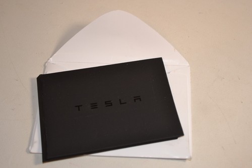 Original TESLA (2) Smart Key Cards & Bi-fold Wallet 1131087-00-J OEM 3 ...