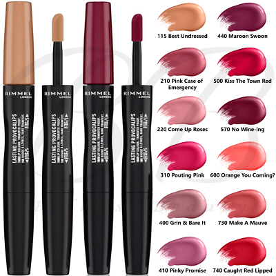 RIMMEL Lasting Provocalips Longwear Double Ended Liquid Lipstick ...