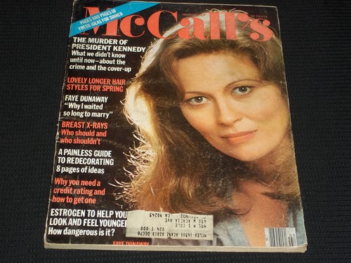 1977 MARCH MCCALL'S MAGAZINE - FAYE DUNAWAY COVER - L 11387 | eBay
