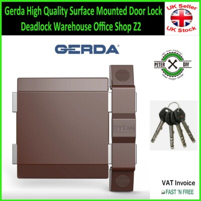 Gerda High Quality Surface Mounted Door Lock Deadlock Warehouse Office ...