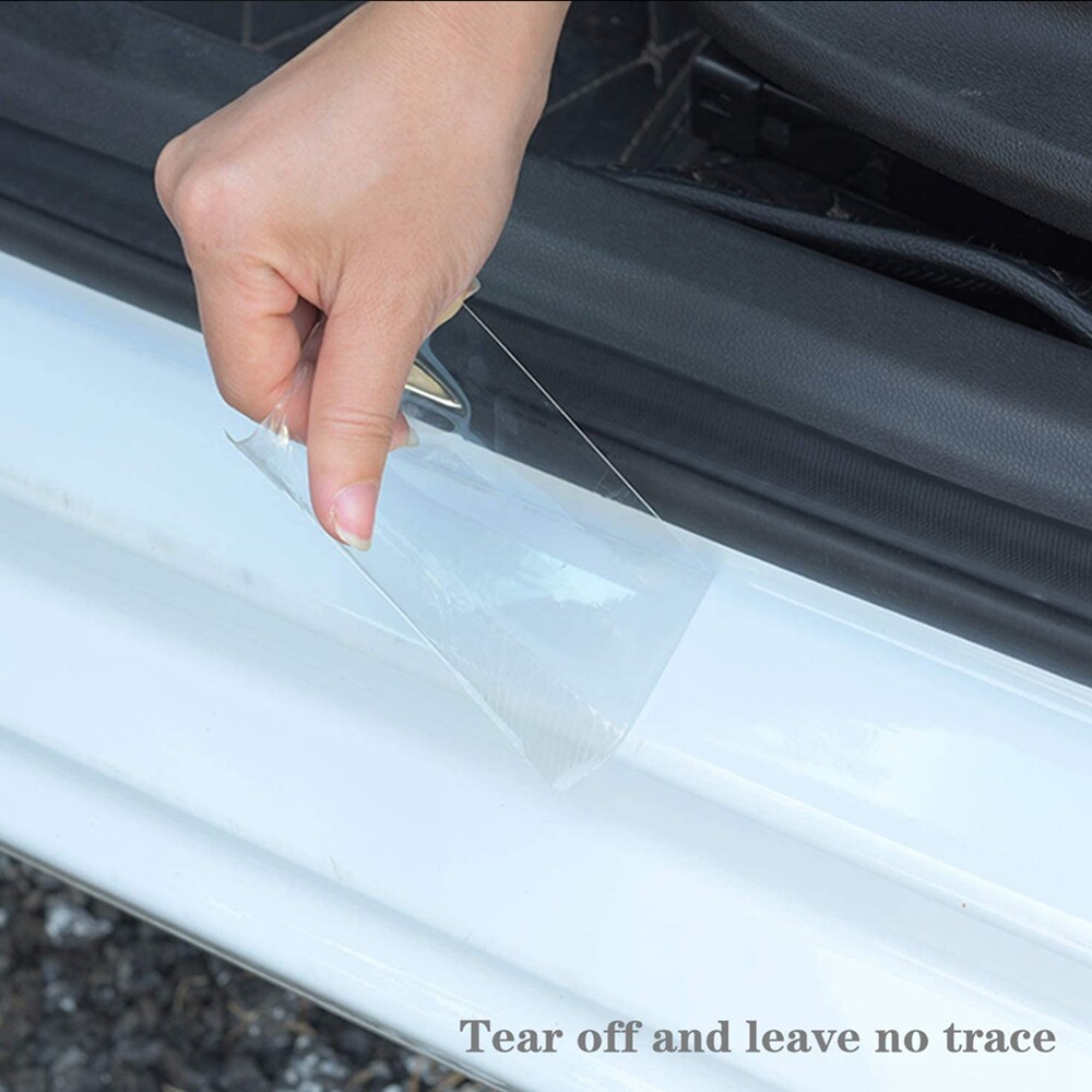 2PCS 5M Car Bumper Protector Clear Paint Protection Roll Anti-Scratch ...