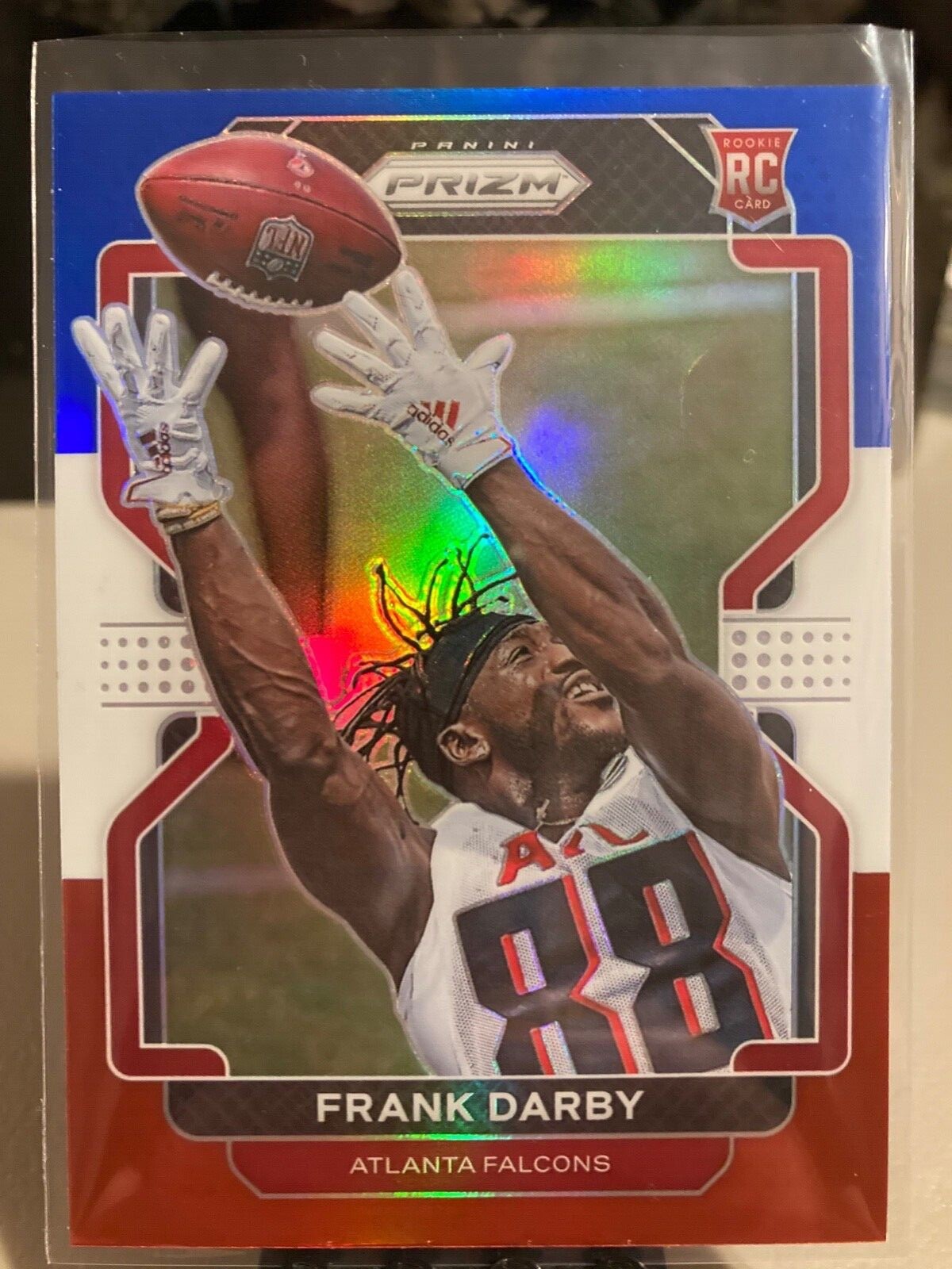 FRANK DARBY ROOKIE RED WHITE BLUE INSERT 2021 Panini Prizm Atlanta ...