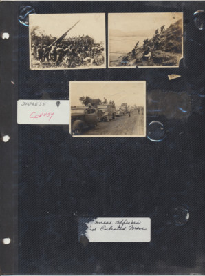 SET OF THREE PHOTOS OF JAPANESE CONVOY W/ LARGE CANONS JEEPS | eBay