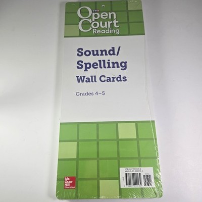Open Court Reading Grades 4-5 Sound/Spelling Wall Cards, New Wrapped ...