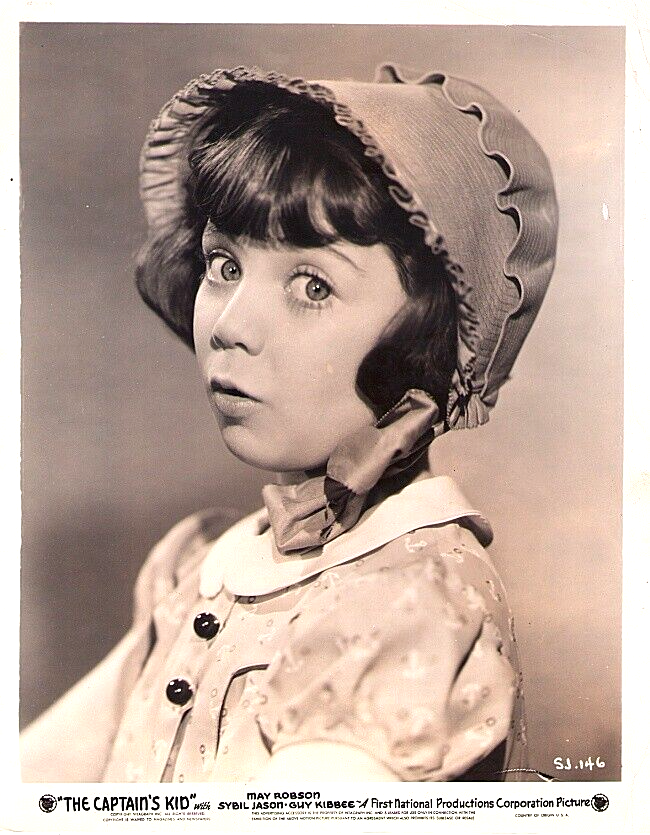 SYBIL JASON child actress 8x10 Vintage photo THE CAPTAIN'S KID 1936 | eBay