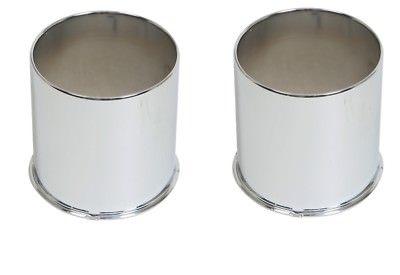 2 CAP DEAL 4X4 OPEN END STAINLESS STEEL WHEEL RIM CENTER CAP FITS 4.25 ...