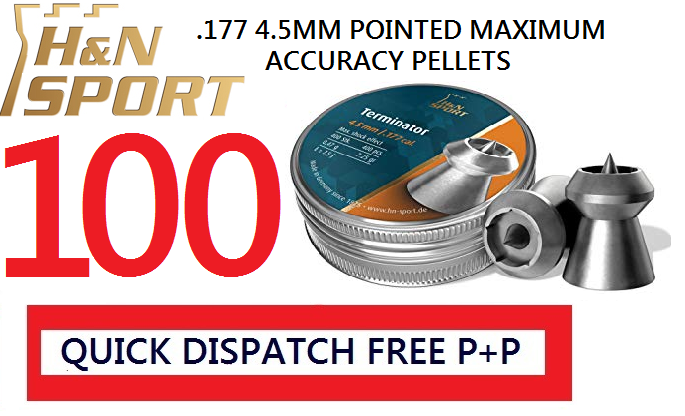 HN H&N Terminator .177 Air Rifle Gun Pellets HFT 100 Sample New ...