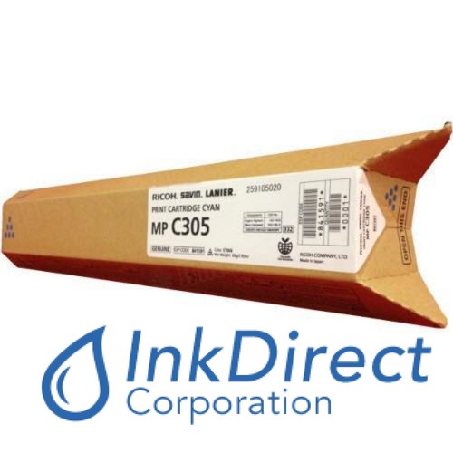 Genuine Ricoh Savin Lanier 841591 842122 MP C305 Print Cartridge Cyan ...