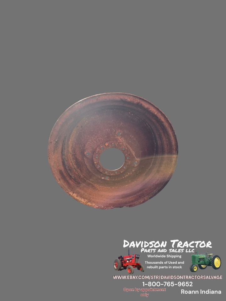 14x38 Pressed Steel 9 Bolt Rear Tractor Rim IH John Deere Massey ...