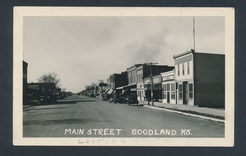 1926 MAIN STREET Goodland, Kansas Rare Vintage Real Photo Postcard #2 ...