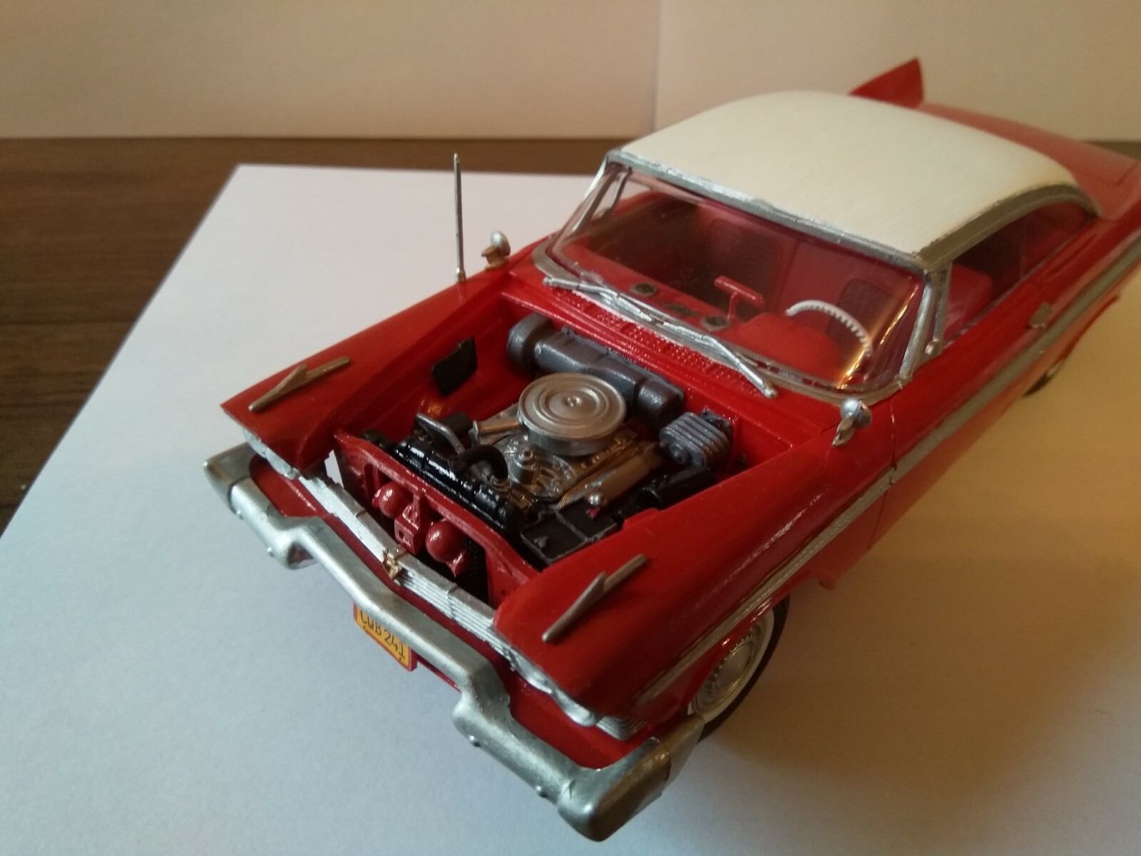 "Christine" 1958 Plymouth Fury - AMT Detailed Plastic Kit - Painted ...
