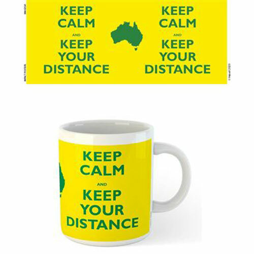 Keep Calm And Keep Your Distance Mug x 2 BRAND NEW (Set of 2 Mugs ...