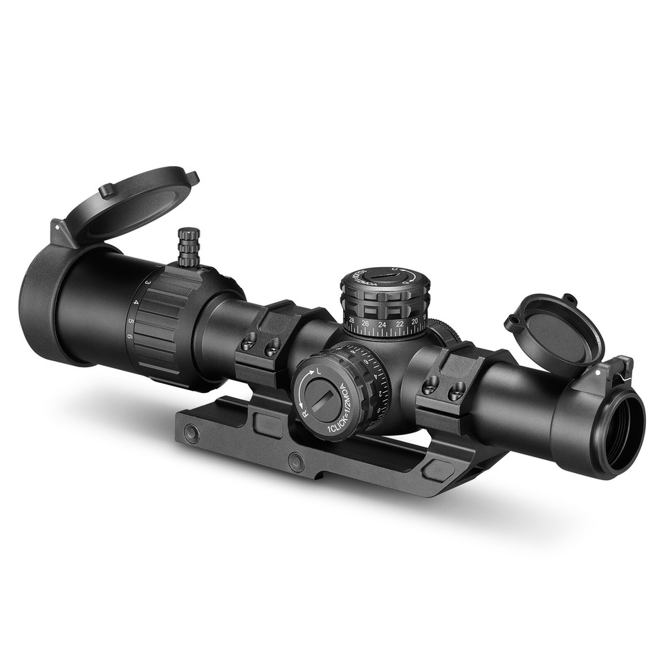 LPVO 1-6x24 Rifle Scope with Mounts Fits Picatinny Rail on .223/5.56 ...