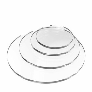 Clear Acrylic Perspex® Round Circular Plastic Discs - 5mm Thick Various ...