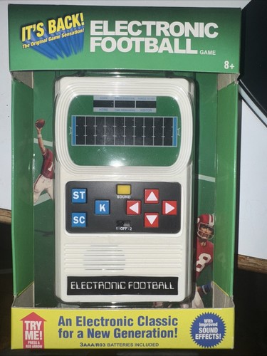 Retro Handheld Electronic Football Game Basic Fun New In Box 2014 ...
