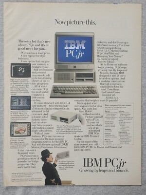 1984 Magazine Advertisement Page IBM PC Jr Personal Computer Vintage ...