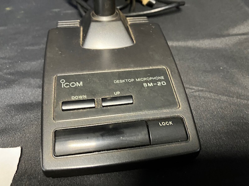 Icom SM-20 Desktop Stand Microphone Amateur Ham Radio Good Working Free ...