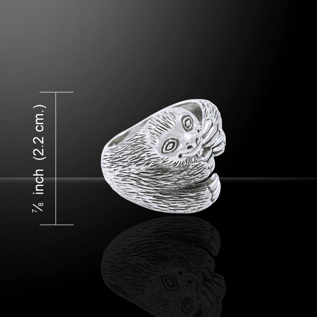 Sloth Ring 925 Sterling Fine Spirit Animal Totem Jewelry Nature ...