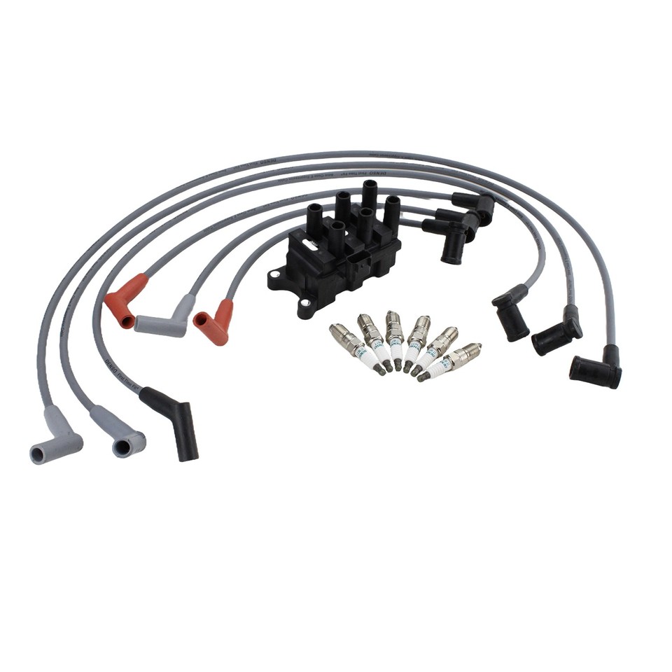 Denso Ignition Coil Wire Set 6 Iridium TT Spark Plugs Kit For Ford F ...
