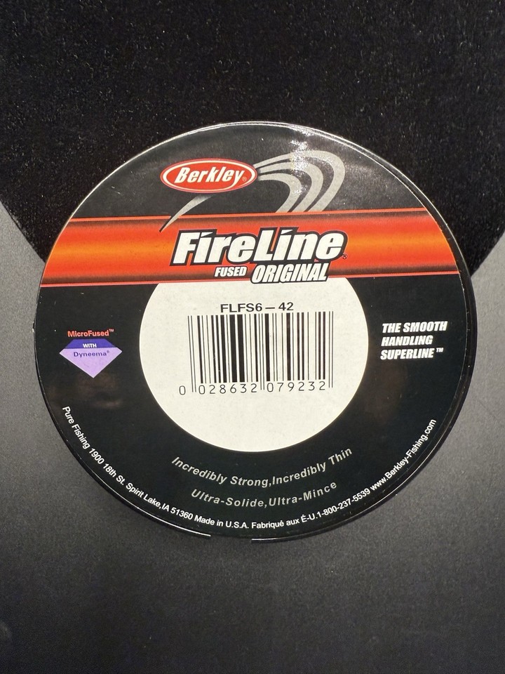 Berkley Fireline Thermally Fused Tough 300 yards Smoke Color 30LB New ...