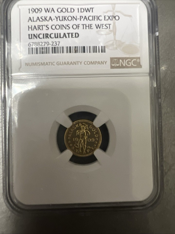 1909 Alaska-Yukon-Pacific Expo Gold 1 DWT /Hart's Coins of the West | eBay