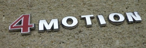 Volkswagen VW 4motion trunk emblem letters badge decal logo 4 motion ...