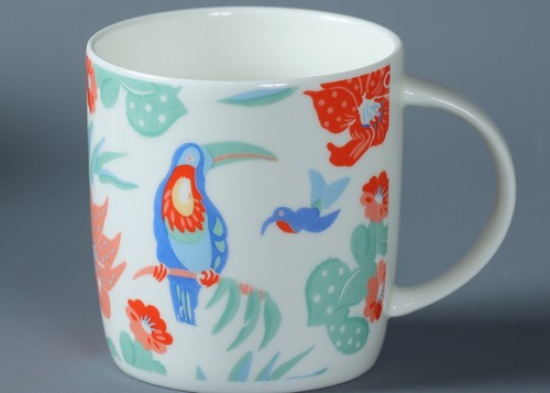 LAURA ASHLEY COLORFUL TUCAN IN THE WILD Fine Bone China SOPHIE Mug | eBay